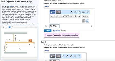 Solved Find TA The Tension In String A Express Your Answer Chegg Com
