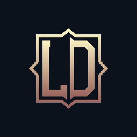 Premium Vector Luxury Initial Ld Monogram Logo Design Elegant Emblem