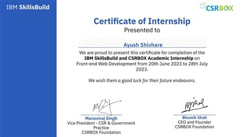 Ayush Shivhare On Linkedin Ibmskillsbuild Webdevelopment Frontend