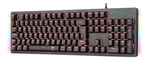 Teclado Mecánico Led Rojo Bermuda Interruptor Azul Abnt2 Mercadolibre