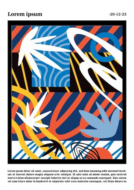 Premium Vector Abstract Geomatric Maximalism Art Design Poster And Web