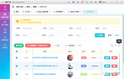Tauri Vue3 Admin后台管理exe程序模板 码坊