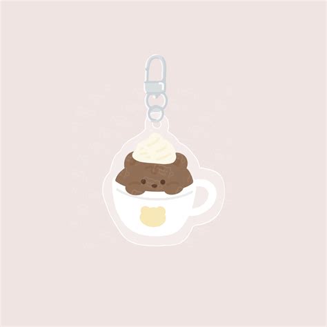 Mini Mocha Keychain