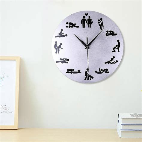 Sexy Wall Clock Male Clock Acrylic Decorative Mirror Art Wall Clock