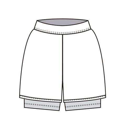 Molde Shorts Esportivo Com Bermuda De Compressão ImpressÃo Aradefe