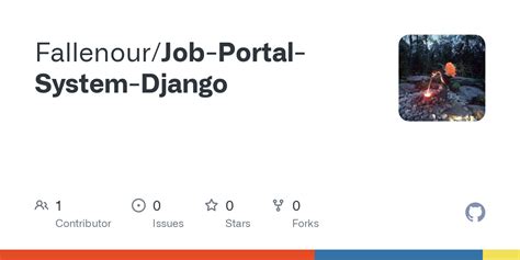 Github Fallenourjob Portal System Django