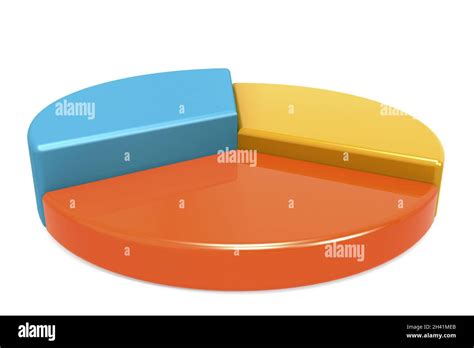 Colorful Pie Chart Model Isolated On White Background Stock Photo Alamy