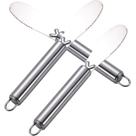 3pcs Stainless Steel Butter Spreader With Handle For Sandwich Cream And