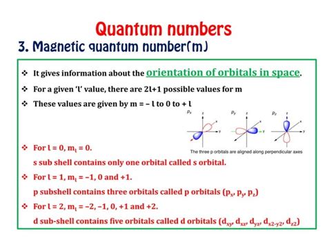 Quantum Numbers Ppt