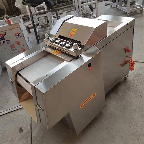 Professional Meat Cube Dicer Cutting Machine Fish Whole Chicken Pig