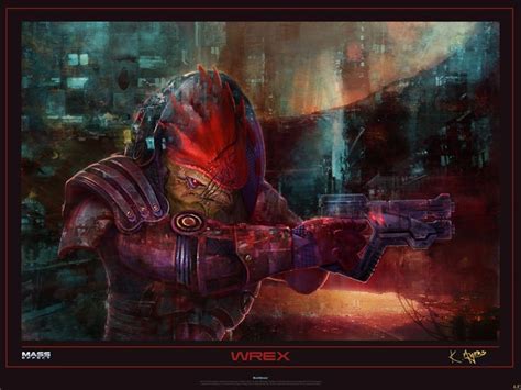Wrex Mass Effect Illustration That I Did For A Limited Edition