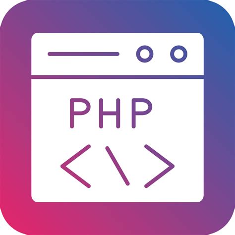 PHP Coding Icon Vector Design 22842461 Vector Art At Vecteezy