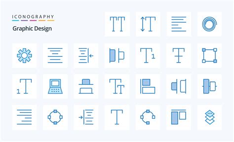 25 Design Blue Icon Pack 26185184 Vector Art At Vecteezy