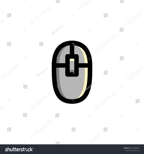 mouse user interface outline icon logo stock vector royalty free