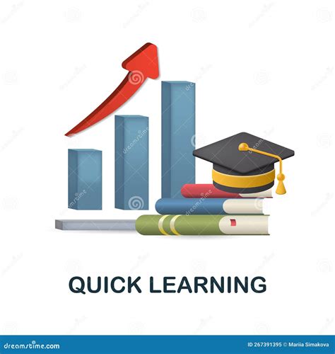 Quick Learning Icon 3d Illustration From Performance Collection Stock Vector Illustration Of