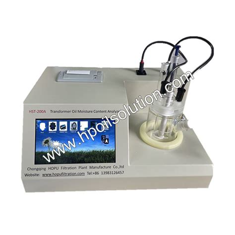 Transformer Oil Trace Moisture Tester Oil Water Analysis Equipment