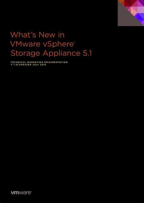 Pdf Whats New In Vmware Vsphere Storage Appliance 5in Vsa 51 The Maximum Storage