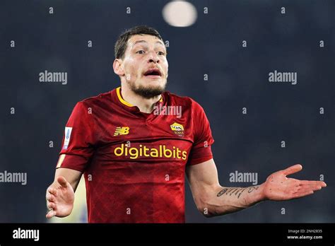 Andrea Belotti Of Roma Reacts During The Italian Championship Serie A