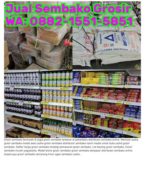 Ppt O882·l55l·585l Wa Contoh Spanduk Grosir Sembako Agen Grosir