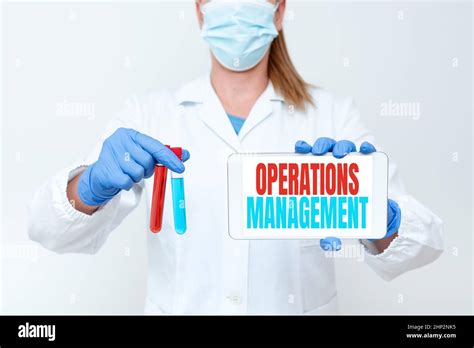 conceptual caption operations management word written on ensure inputs