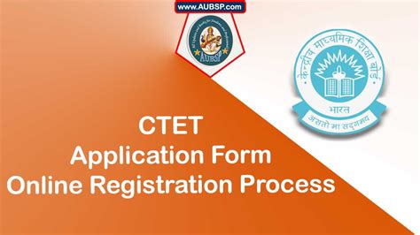 CTET Application Form July 2025 Online Registration Process AUBSP