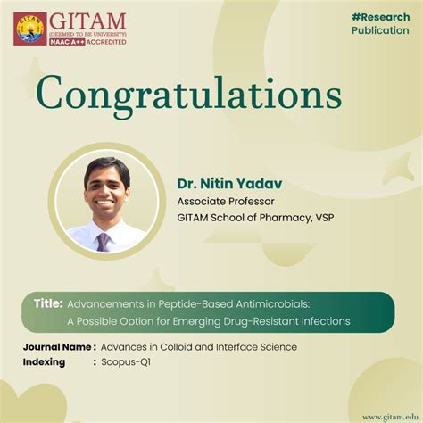 dr nitin yadav on linkedin warm wishes from the university s team for