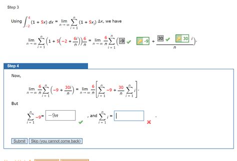solved use the form of the definition of the integral given