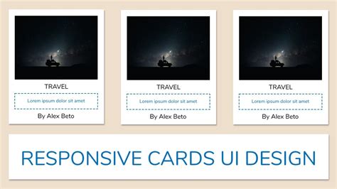 Responsive Card Ui Design Using Css Grid Youtube Vrogue