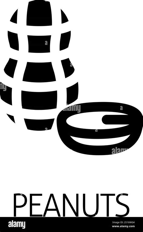 Peanut Nut Food Allergy Icon Concept Stock Vector Image And Art Alamy
