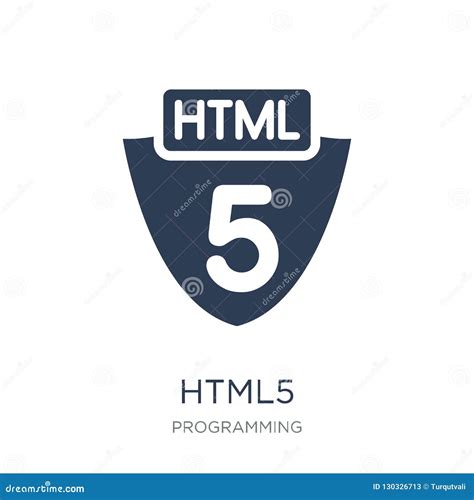 Html5 Icon Trendy Flat Vector Html5 Icon On White Background Fr Stock