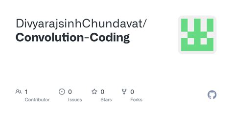 Github Divyarajsinhchundavat Convolution Coding