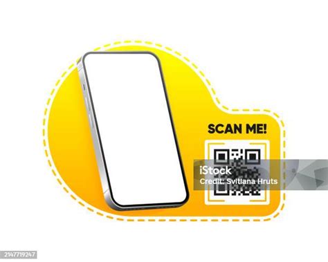 스캔해줘 스마트폰용 Qr 코드 스캔 Qr 코드 스티커 모바일 앱 결제 및 전화용 Qr 코드 벡터 일러스트 레이 션입니다