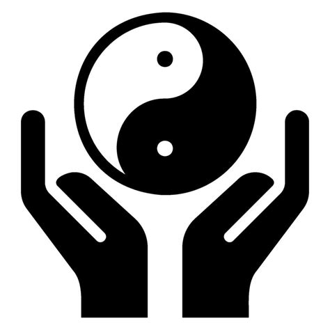 Yin Yang Glyph Icon 38339310 Vector Art At Vecteezy