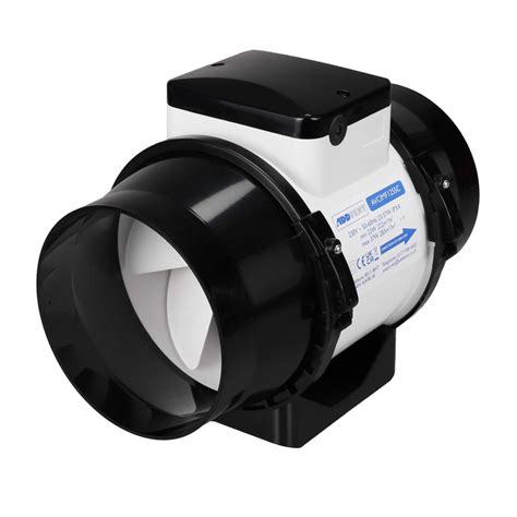 Addvent 100mm 5 In Duct Compact Mixed Flow Fan Avcimf125sc Cef