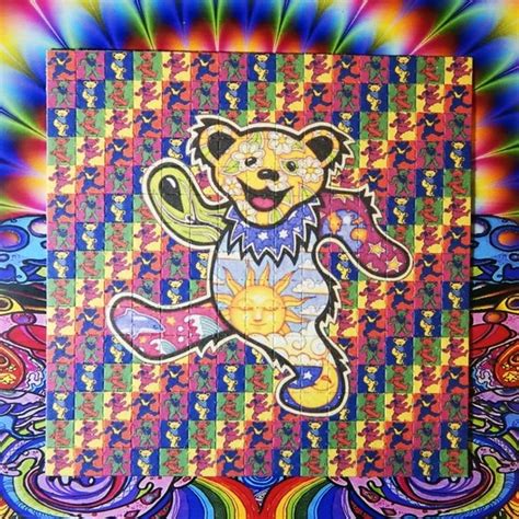 Psychedelic Blotter Art Print Perforated Sheet By Rusblotterscom