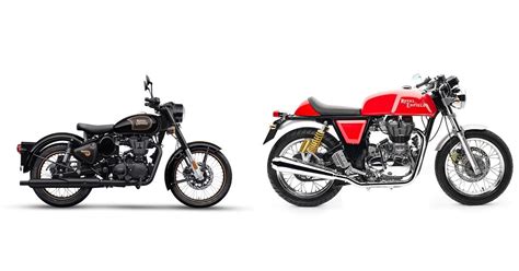 Motorrad Vergleich Royal Enfield Classic 500 Tribute Black 2021 Vs