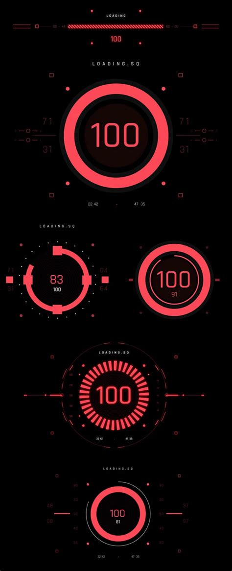 潮流炫酷未来科幻赛博朋克hud元素ui界面设计ae预设脚本插件素材 淘宝网 花瓣网