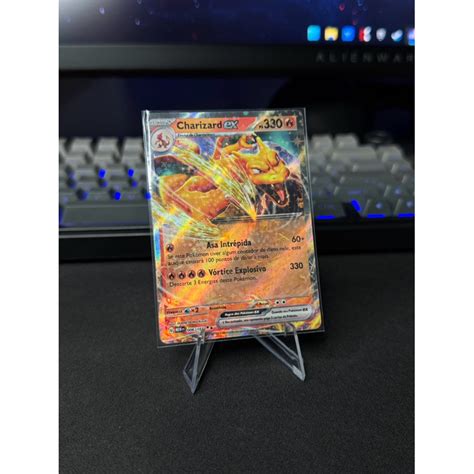 Charizard Ex 006165 Rara Pokémon Ev 151 Nm Shopee Brasil