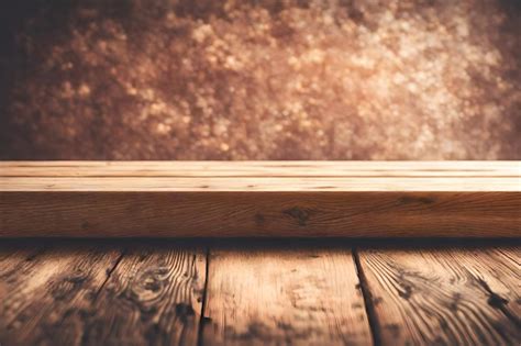 Premium Ai Image Plank On Blur Background Copy Space