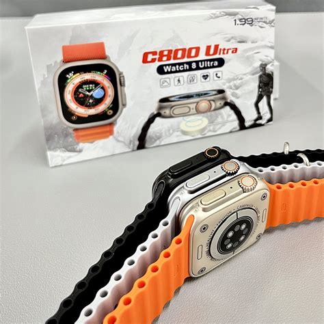 C800 Ultra 49mm Relógio Inteligente 199 Polegadas Homens Mulheres