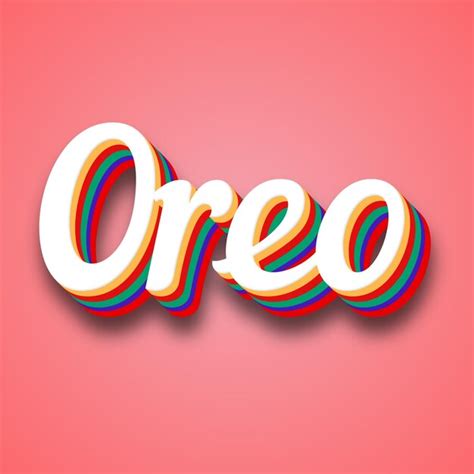 premium photo oreo text effect photo image cool
