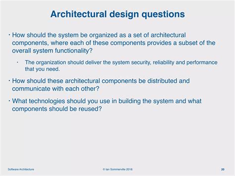 Engineering Software Products 4 Software Architecture Ppt