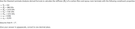 Solved Use The Classical Laminate Analysis Derived Formula