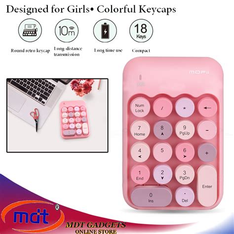 Mofii Wireless Numeric Keypad For Notebook One Hand External Small