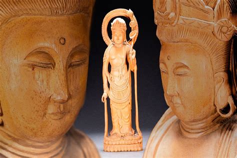 Yahooオークション 【善古堂】某有名オークション買入 時代物 木彫