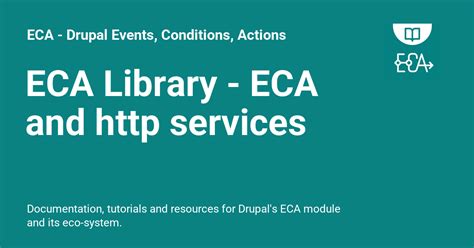 Eca Library Eca And Services Eca Drupal Events Conditions Actions