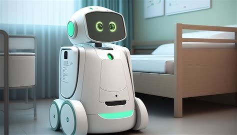 Premium Ai Image Technology Smart Robot Ai A Nurse Assistant Robot