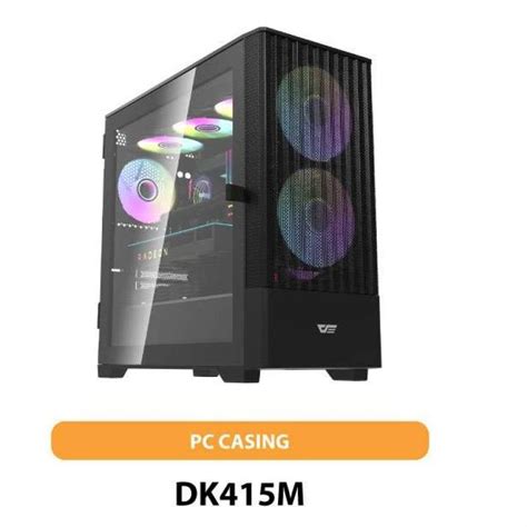 Jual Darkflash Dk415m M Atx Pc Casing With 2 Argb Fan Di Seller Alfa