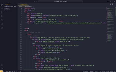 Nirupam Chakraborty On Linkedin Tailwindcss Html5 Css Amazon Project