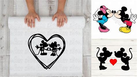 Mickey And Minnie Kissing Svg Free Designs And How To Use Them